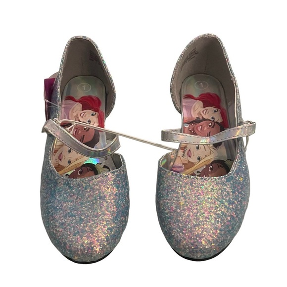 Disney | Shoes | Nwt Disney Princess Heels Dress Up Shoes Silver ...